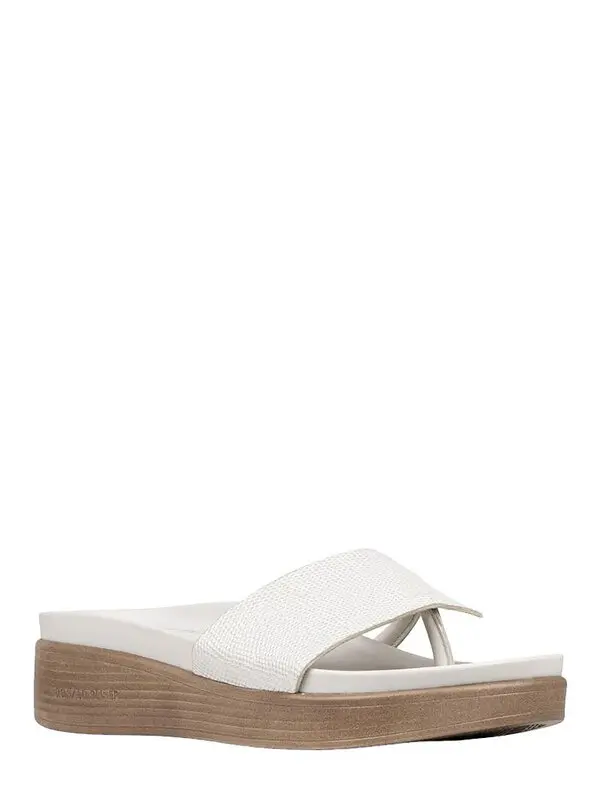 DONALD PLINER Fifi Platform Wedge Sandals - Porcelain