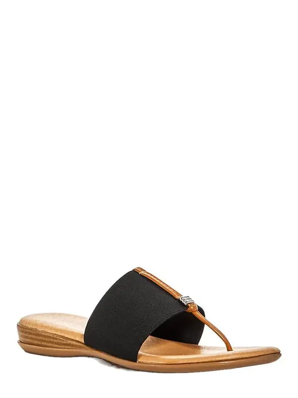 Andre Assous Nice Thong Sandals - Black