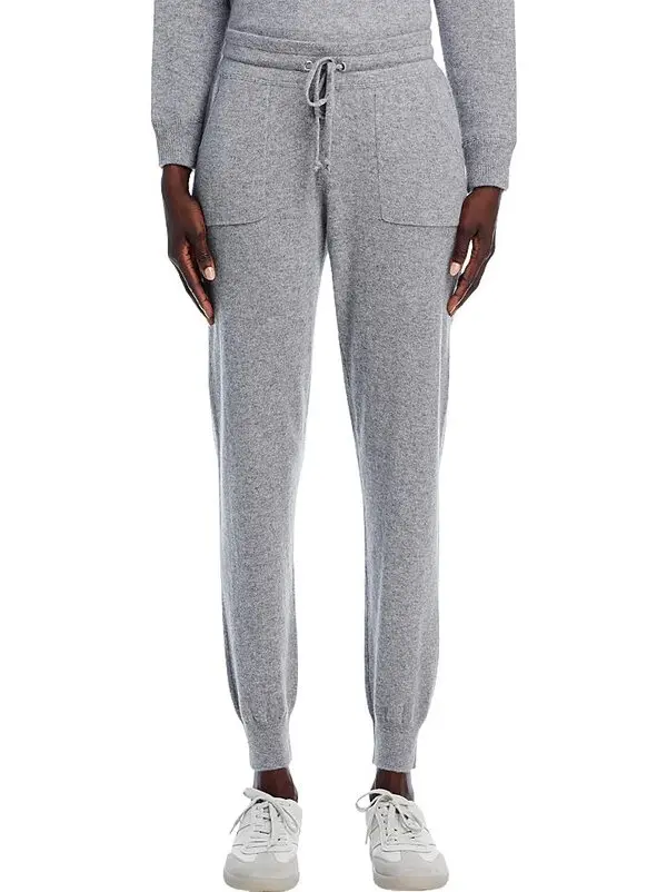 Bloomingdale'S C Exclusive Cashmere Jogger Pants - Medium Gray