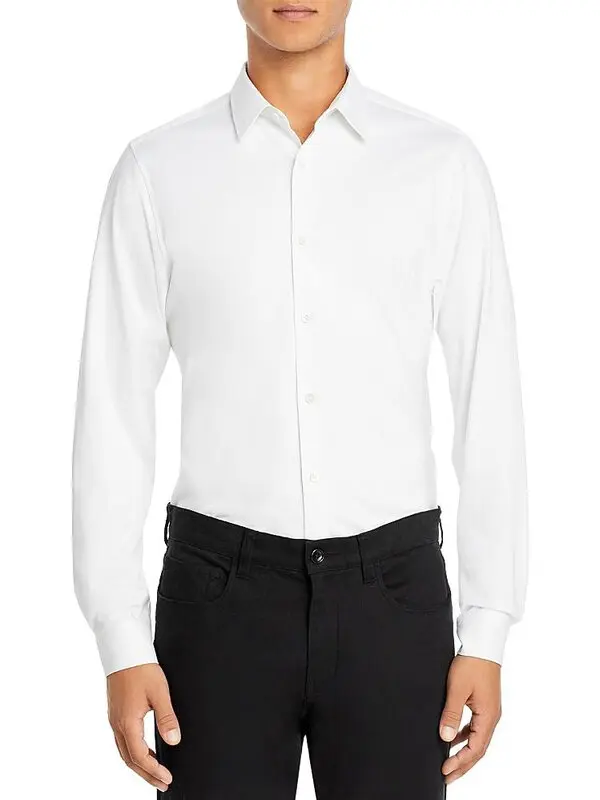 Theory Sylvain Shirt In Structure Knit - White