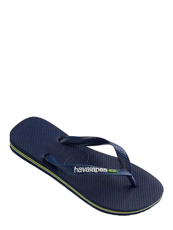 Havaianas Brazil Flip Flop Sandals - Navy Blue