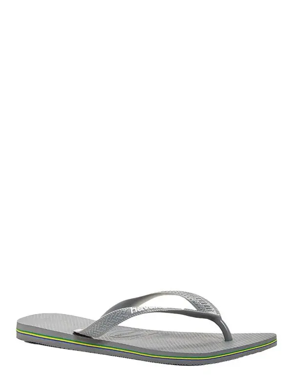 Havaianas Brazil Flip Flop Sandals - Steel Grey