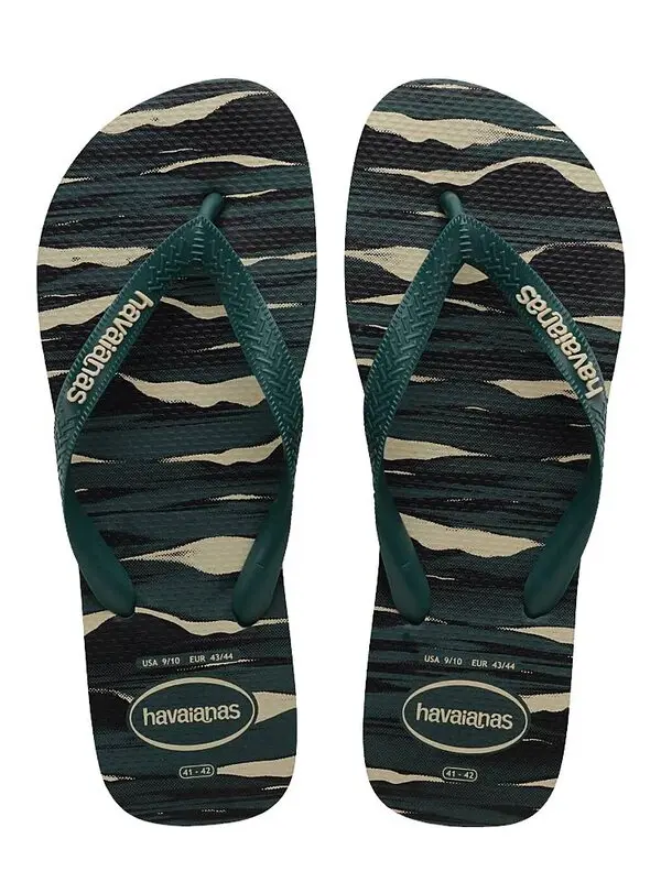 Havaianas Top Camo Print Flip-flops - Pantanal Green