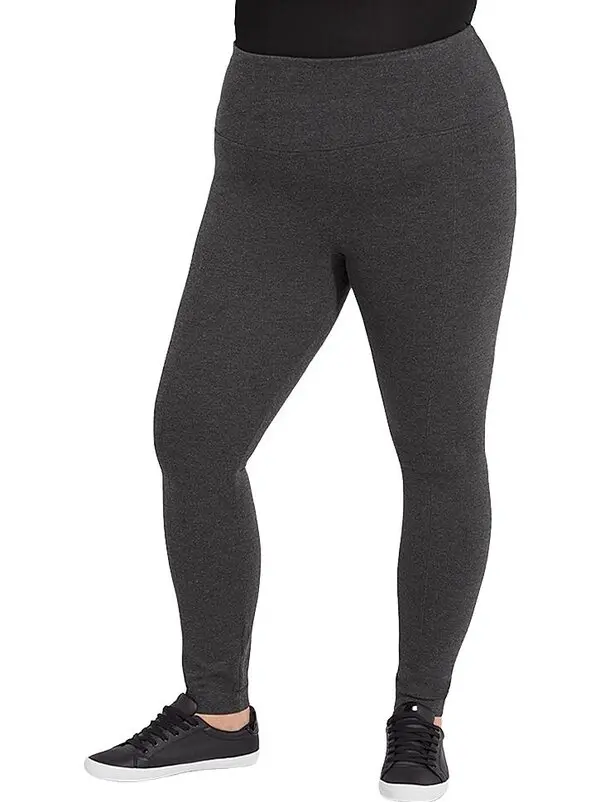 Lyssé Center Seam Ponte Leggings - Charcoal
