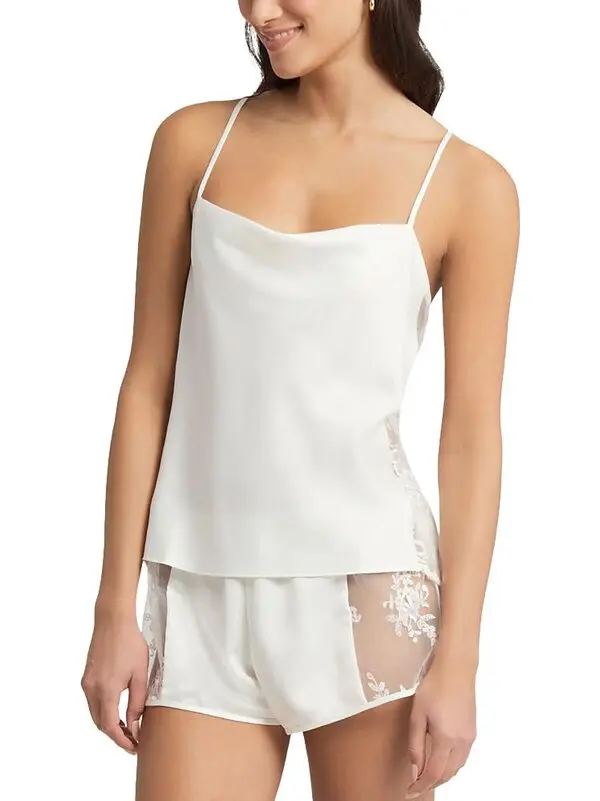 Rya Collection Darling Cowl Neck Cami Top - Ivory