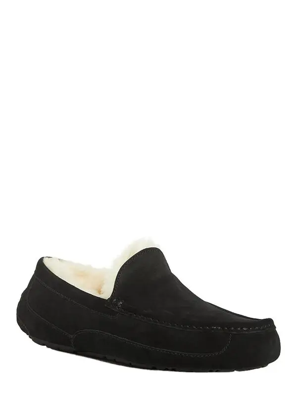 UGG Ascot Suede Slippers - Black