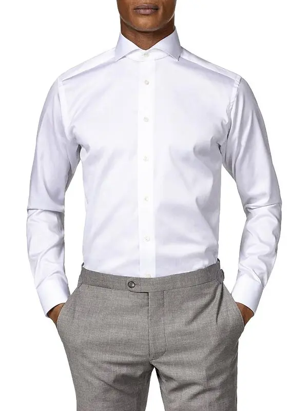Eton Slim Fit Signature Twill Dress Shirt - White