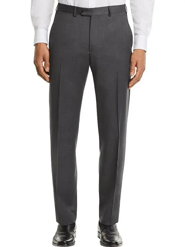 Emporio Armani Core Classic Fit Tailored Trousers - Charcoal