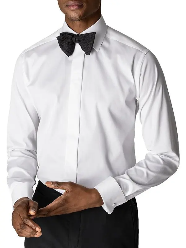 Eton Slim Fit Twill Formal Shirt - White