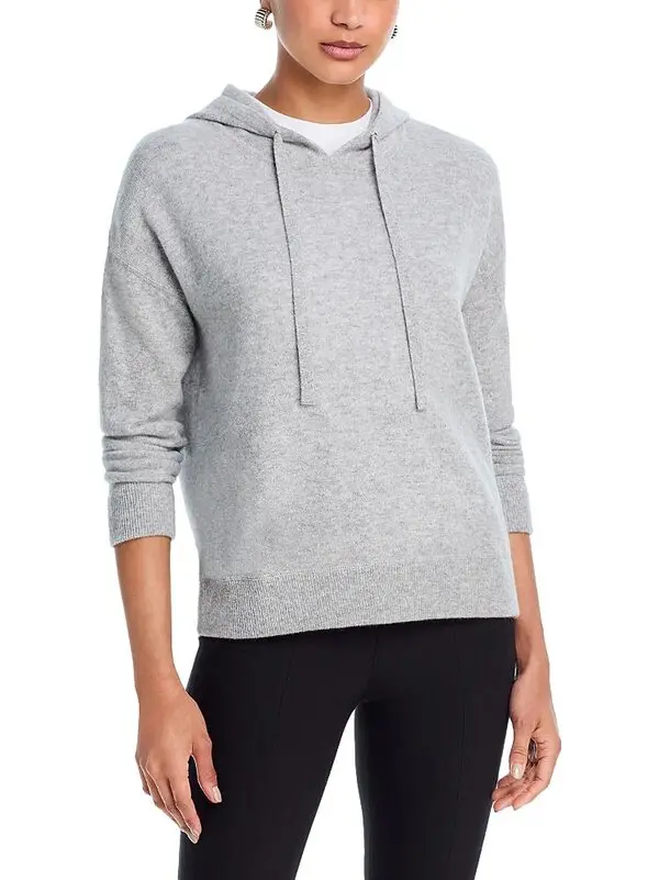 Bloomingdale'S C Exclusive Pullover Cashmere Hoodie - Light Gray