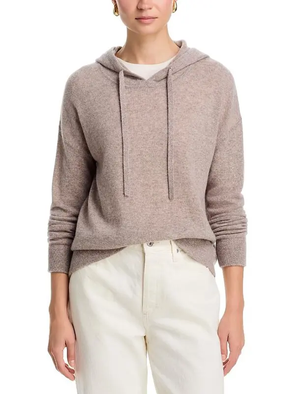 Bloomingdale'S C Exclusive Pullover Cashmere Hoodie - Sesame