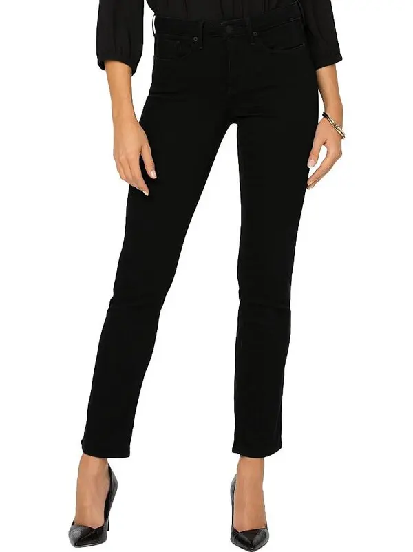 NYDJ Petites Sheri Slim Leg Jeans - Black