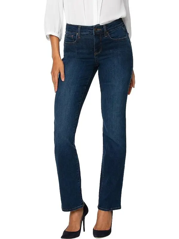 NYDJ Marilyn High Rise Straight Jeans - Quinn