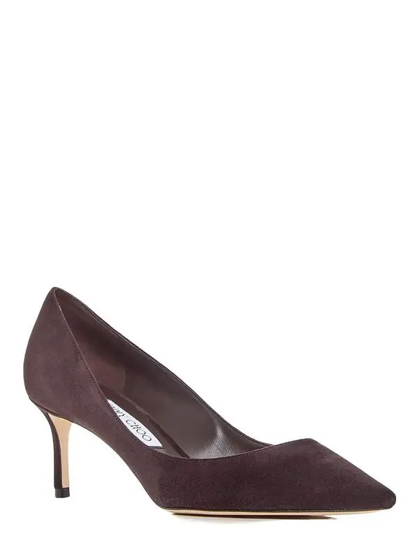 JIMMY CHOO Romy 60 Pointed-toe Pumps - Coffee