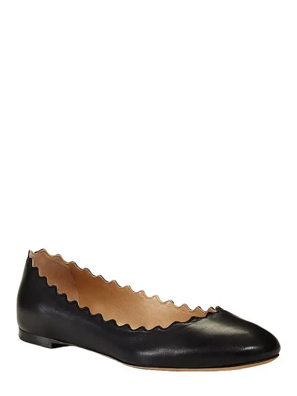 Chloé Lauren Ballet Flats - Black Leather