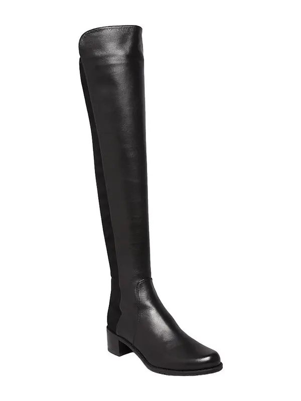 STUART WEITZMAN Reserve Over-the-knee Boots - Black Leather
