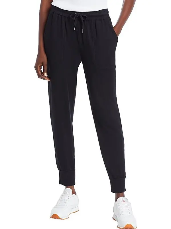 Splendid Patch Pocket Sweatpants - Black