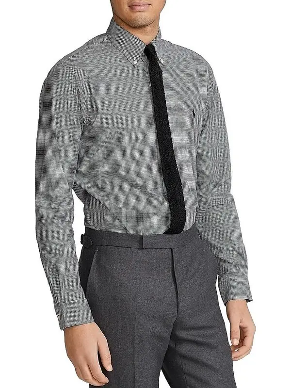 Polo Ralph Lauren Cotton Poplin Classic Fit Shirt - Black/white Check