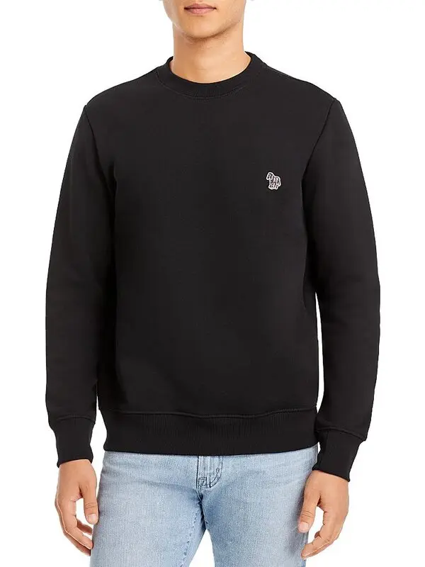 Paul Smith Zebra Patch Crewneck Sweatshirt - Black