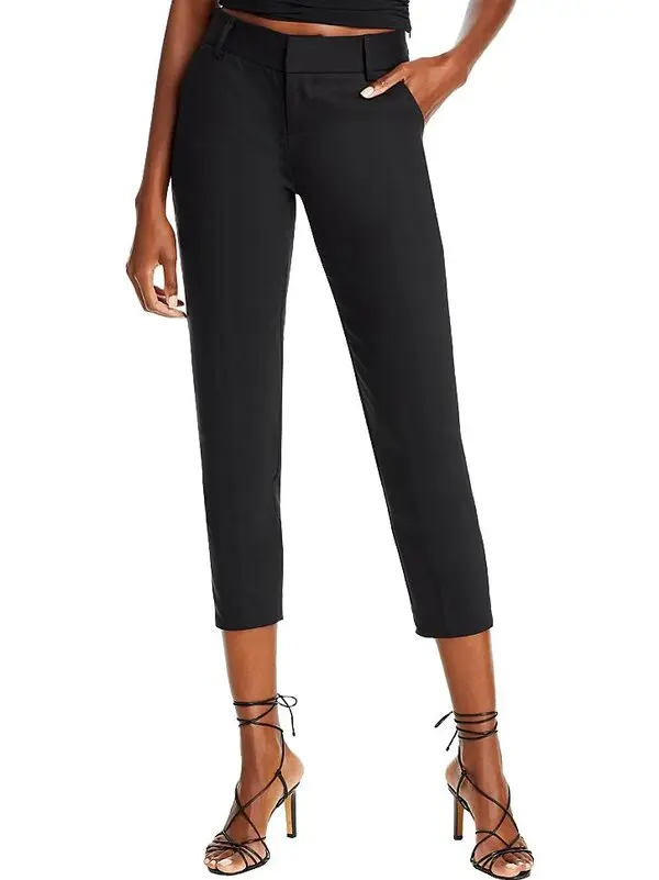 Alice + Olivia Stacey Cropped Slim Pants - Black