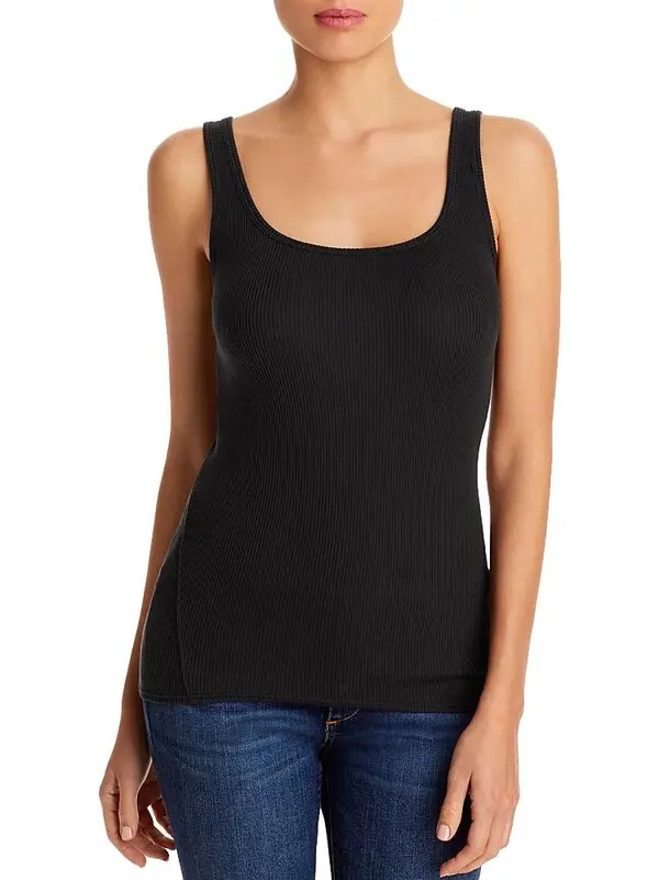 Rag & Bone Essential Ribbed Tank Top - Black