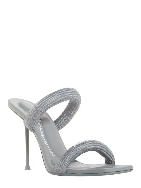 Alexander Wang Julie Tubular High Heel Sandals - Alloy