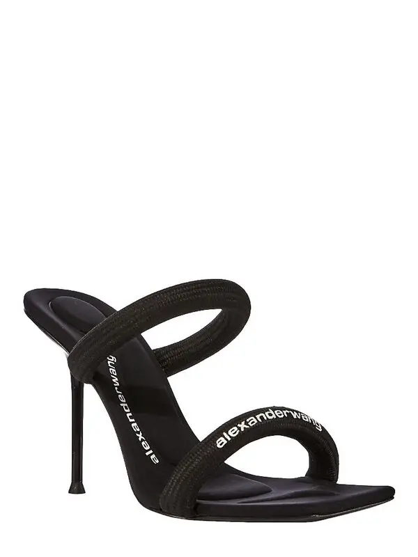 Alexander Wang Julie Tubular High Heel Sandals - Black