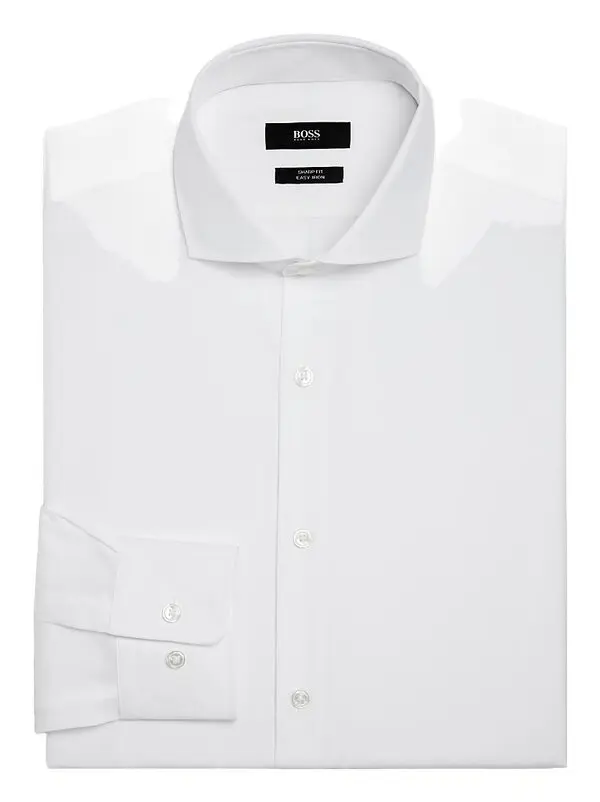 BOSS Mark Sharp Fit Dress Shirt - White