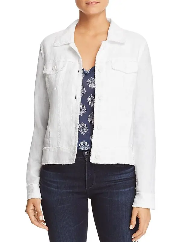 Tommy Bahama Two Palms Raw-edge Linen Jacket - White