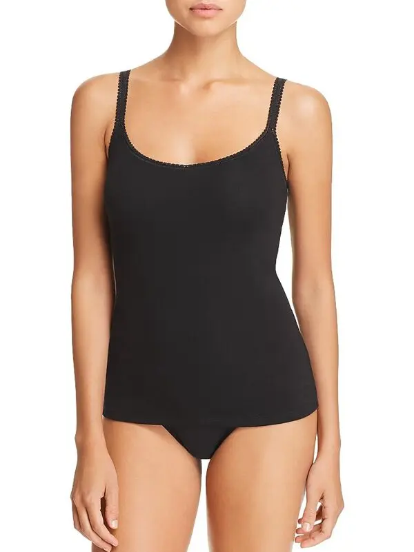 ON GOSSAMER Cabana Cotton Blend Camisole - Black