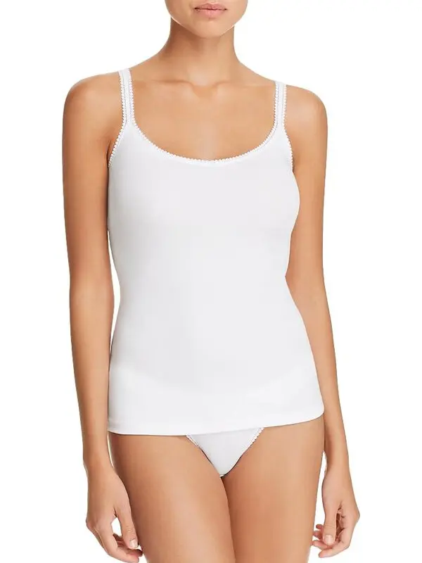 ON GOSSAMER Cabana Cotton Blend Camisole - White