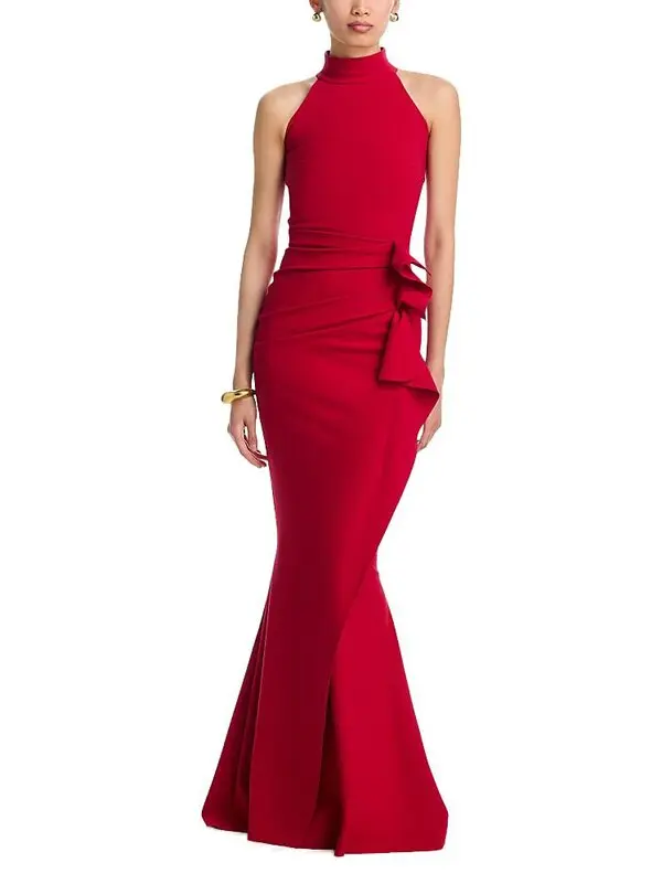Chiara Boni La Petite Robe Gudrum Sleeveless Mermaid Gown - Fire