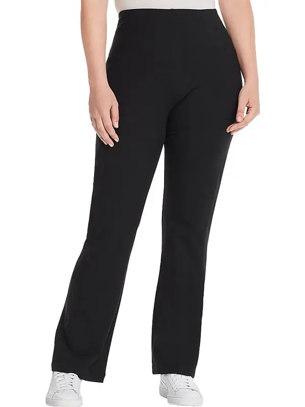 Lyssé Tara Cotton Stretch Bootcut Pants - Black