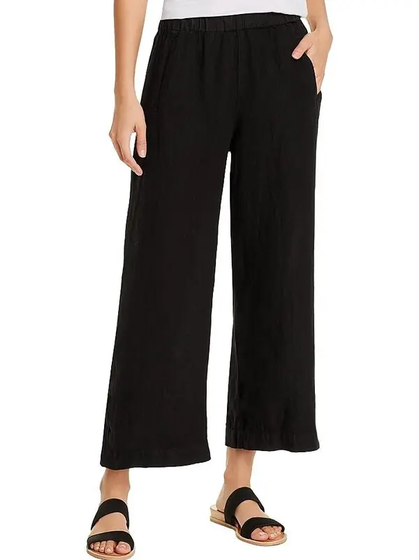 Velvet By Graham & Spencer Lola Linen Pants - Black