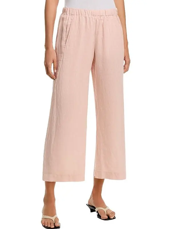 Velvet By Graham & Spencer Lola Linen Pants - Pale Pink