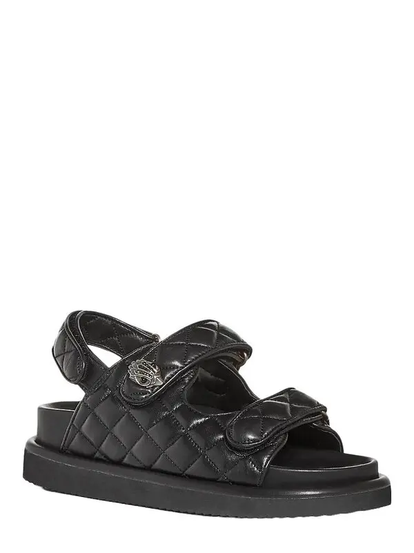 Kurt Geiger Orson Slingback Sandals - Black Leather