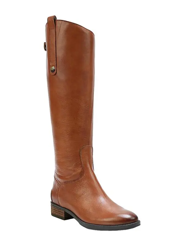 Sam Edelman Penny Leather Riding Boots - Whiskey