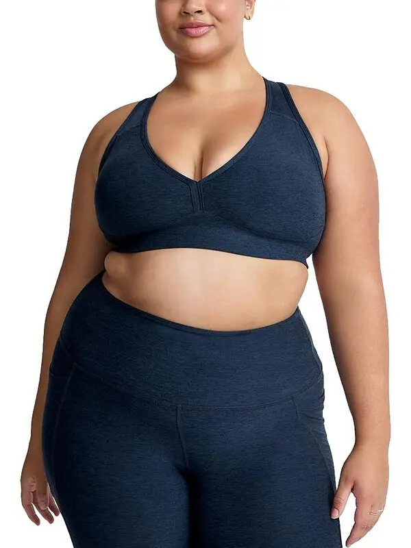 Beyond Yoga Space Dyed Lift Your Spirits Bopo Bra - Nocturnal Navy
