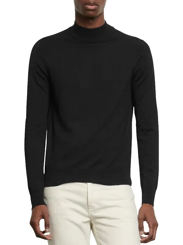 Sandro Industrial Slim Fit Sweater - Black