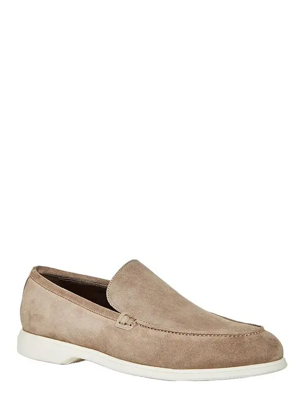 To Boot New York Cassidy Moc Toe Loafers - Taupe Suede