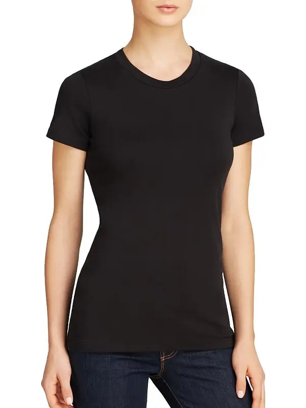 Theory Johnna Pima Cotton Tee - Black