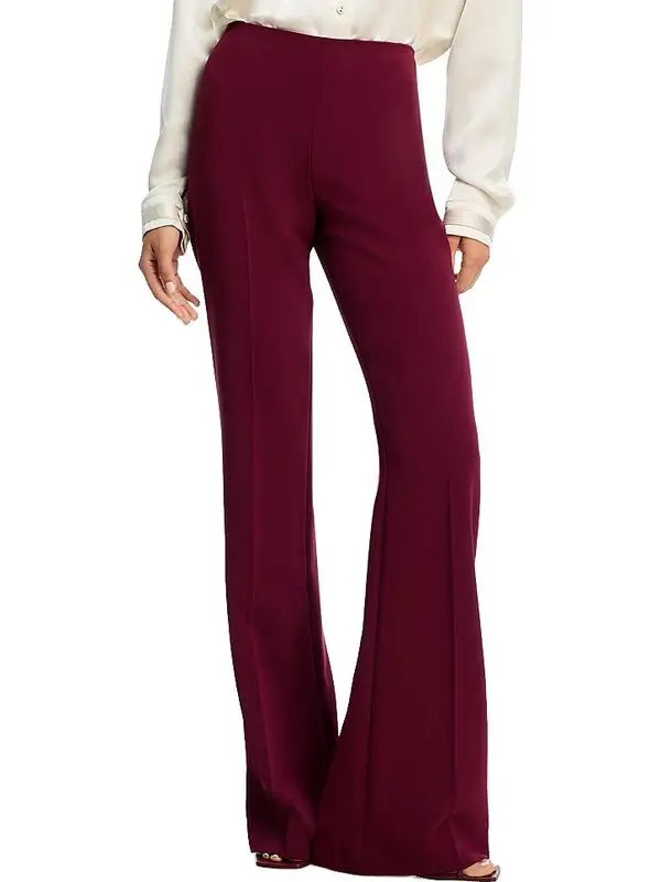 Theory Demitria Admiral Crepe Flared Pants - Grenache