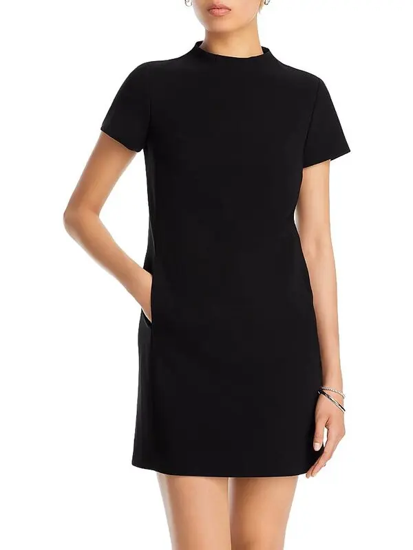 Theory Jasneah Admiral Crepe Mini Dress - Black