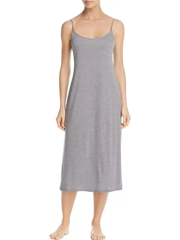 Natori Shangri La Knit Gown - Heather Gray