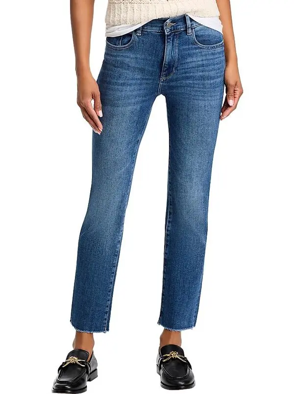 DL1961 Mara Straight Ankle Jeans - Chancery