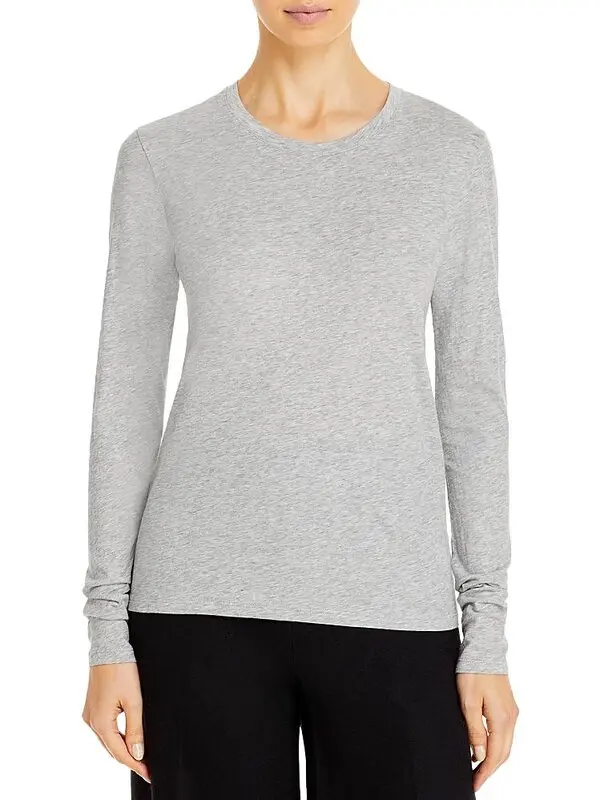 Vince Essential Crewneck Top - Grey