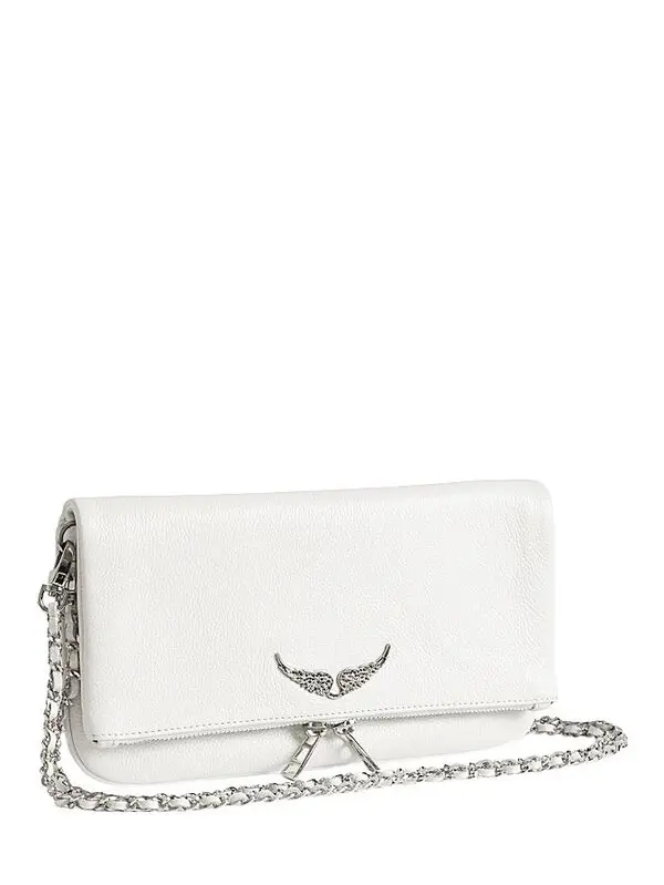 Zadig&Voltaire Rock Leather Shoulder Bag - Optical White
