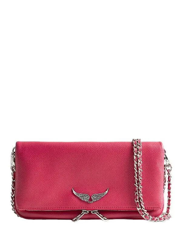 Zadig&Voltaire Rock Leather Shoulder Bag - Podium Silver