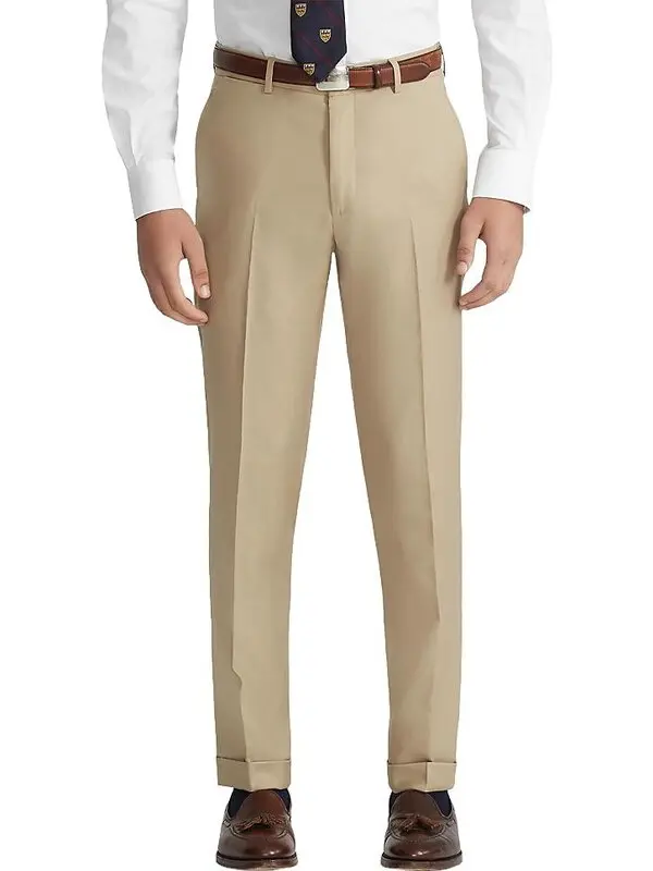 Polo Ralph Lauren Slim Fit Wool Twill Trousers - Tan