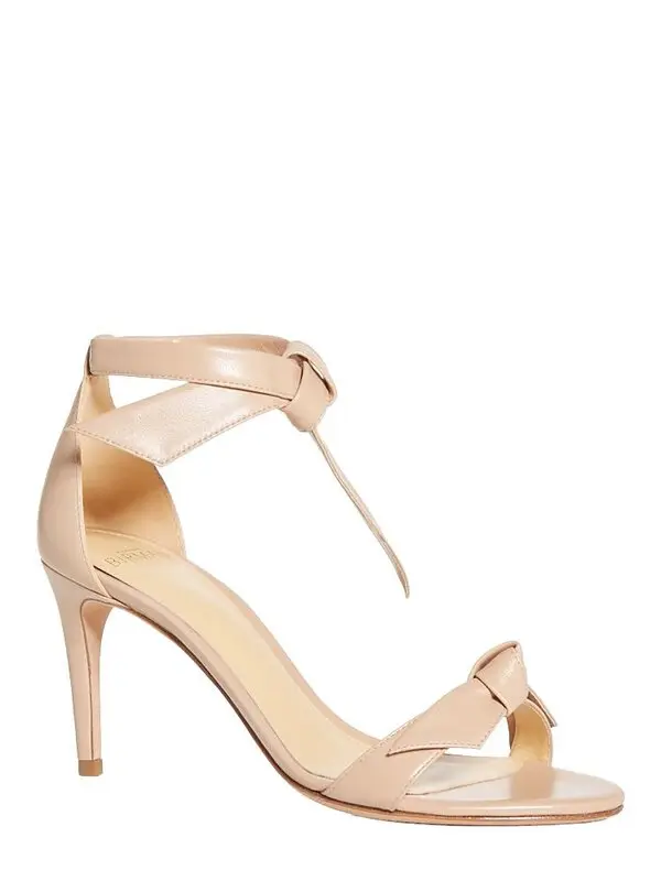 ALEXANDRE BIRMAN Clarita Ankle Tie High Heel Sandals - Nude